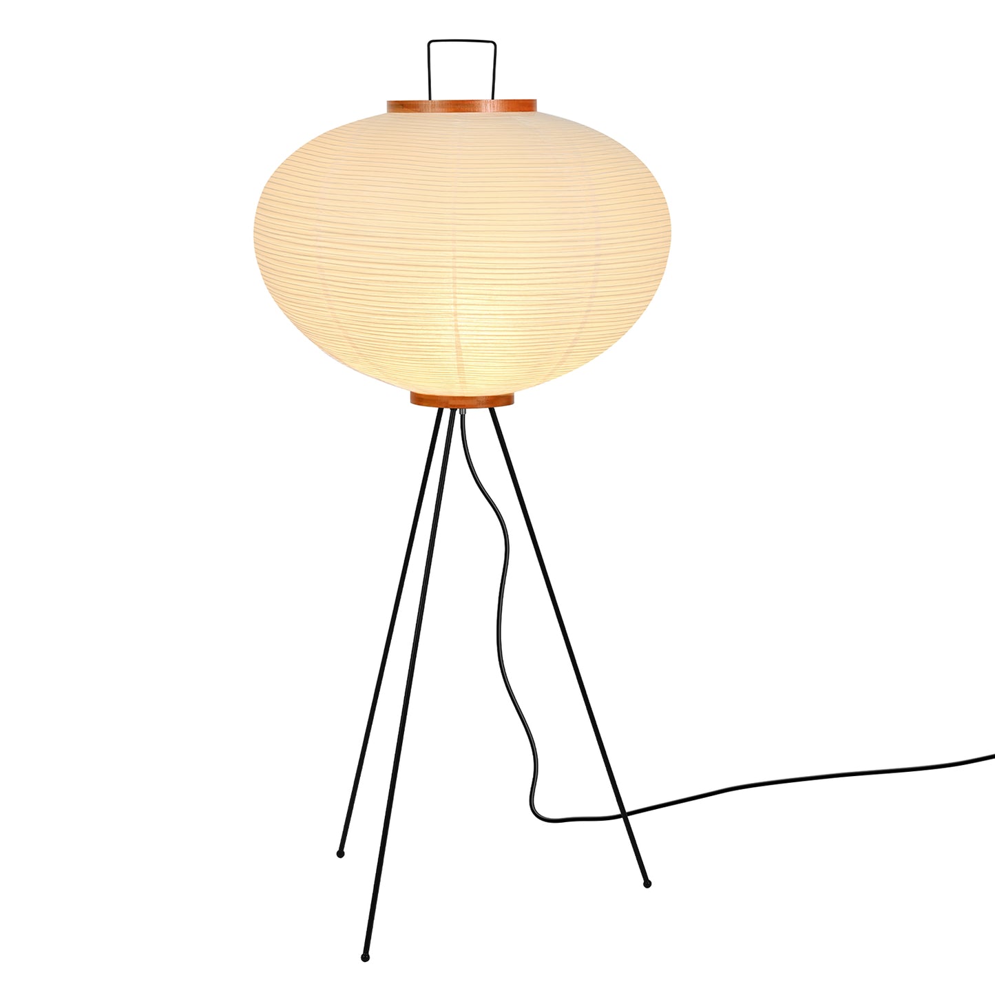 Serenity Glow Floor Lamp - Noguchi-inspired Japanese Akari Paper Lamp ...
