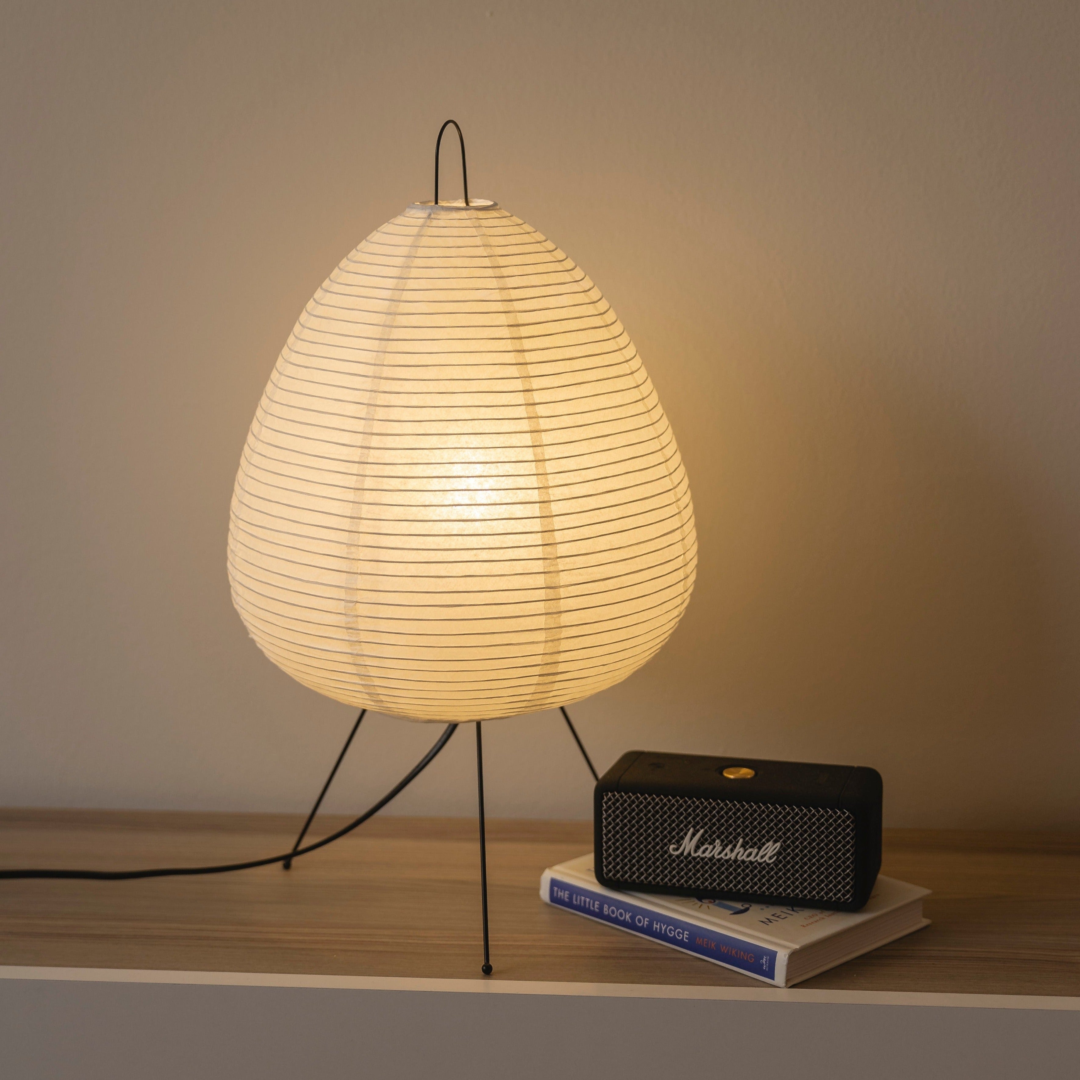 Harmony Glow Akari Lamp - Noguchi-inspired Japanese Akari Paper Lamp ...