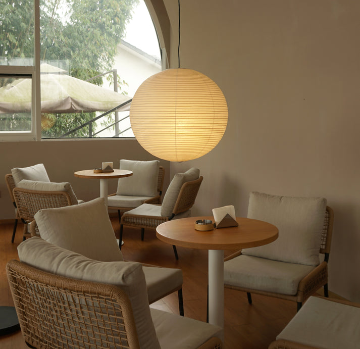 Washi Paper Akari Ceiling Pendant Lamp Noguchi-inspired 55A Diameter ...